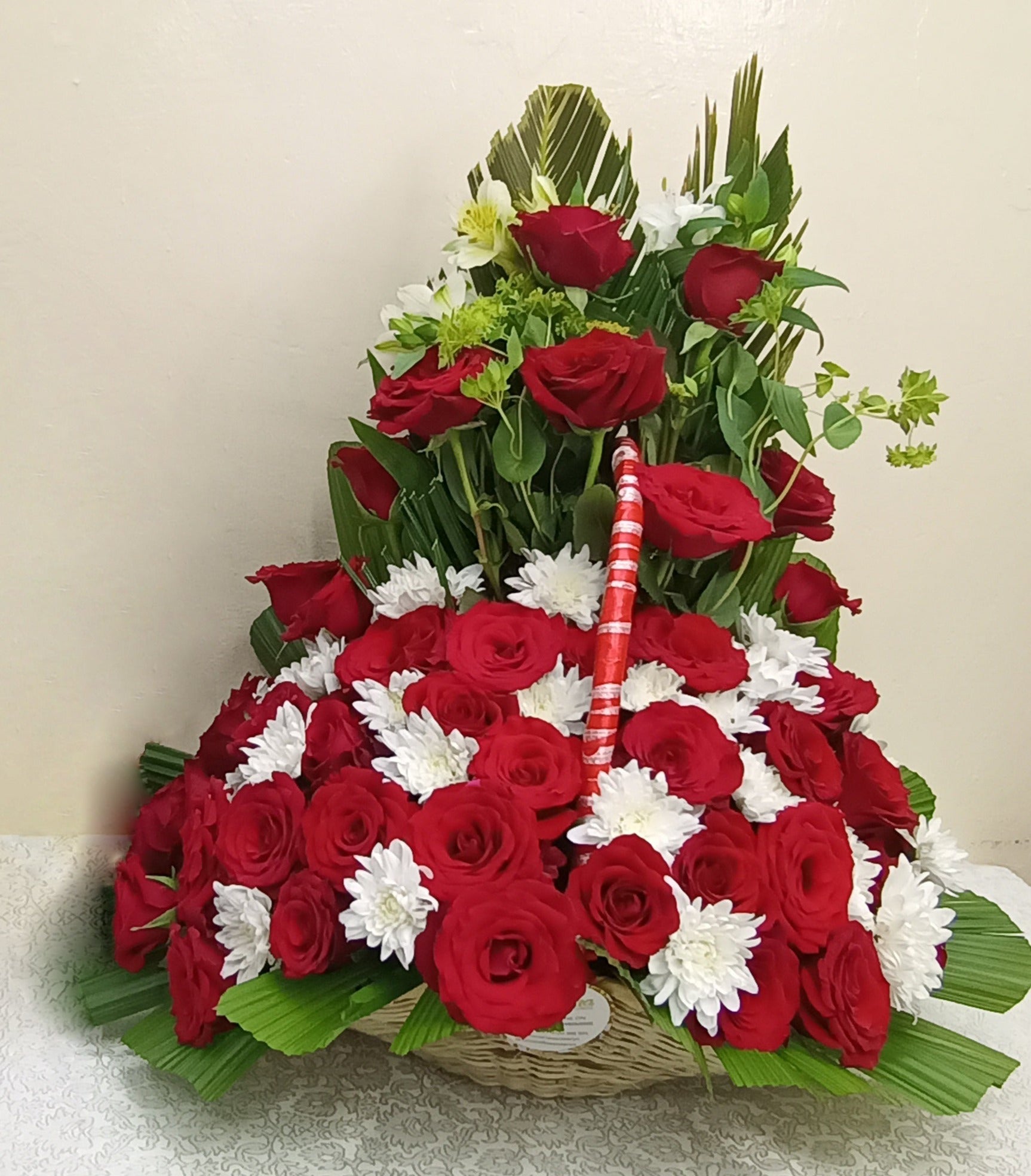 Valentine Flower Baskets Blooming Love Basket Box Of Flowers